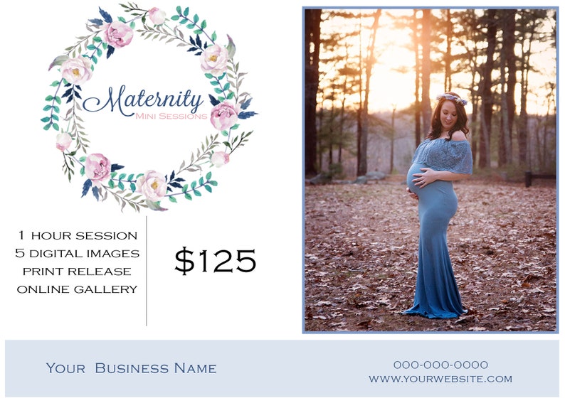 Maternity Mini Session Template Mini Session Template for | Etsy
