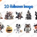 Spooky Clipart Cute Halloween Clipart Digital Download - Etsy