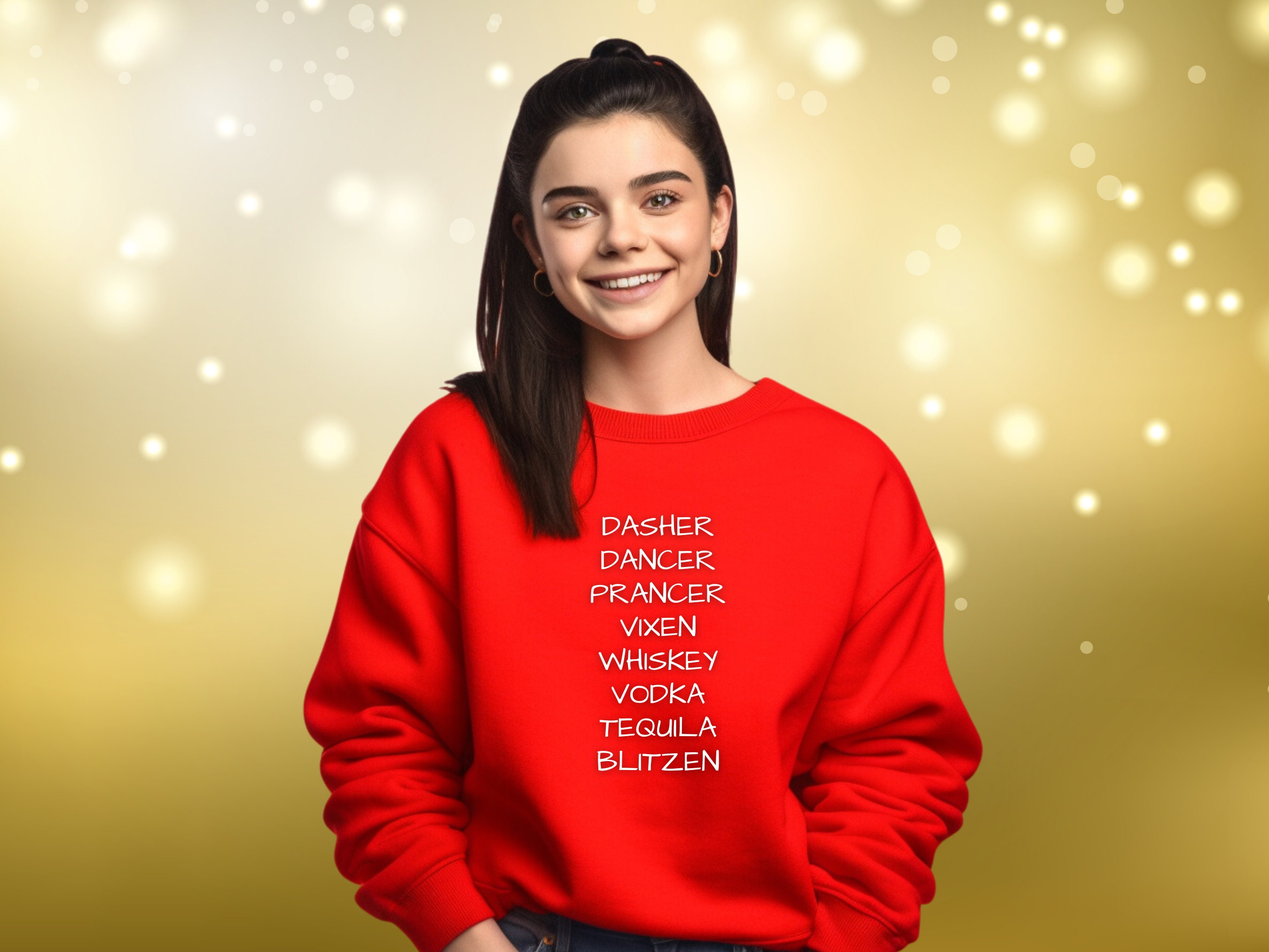 Funny Christmas Digital Download Dasher Dancer Prancer Vixen Whiskey ...