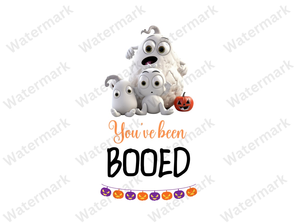 You've Been Booed Printable SVG, JPG, PNG Sublimation, halloween ...