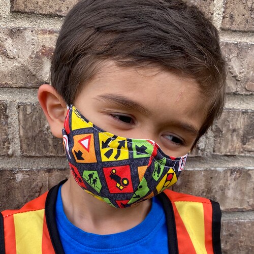 Youth Reusable Face Mask 100% Cotton Nose Wire Washable | Etsy