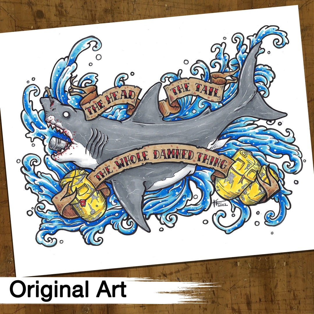 JAWS Quint's Quote the Head the Tail the Whole - Etsy