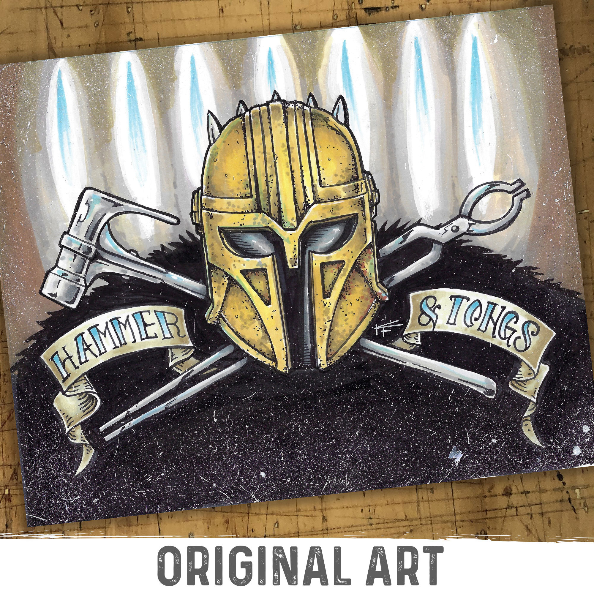 The Armorer From Star Wars the Mandalorian Hammer and Tongs. Original ...