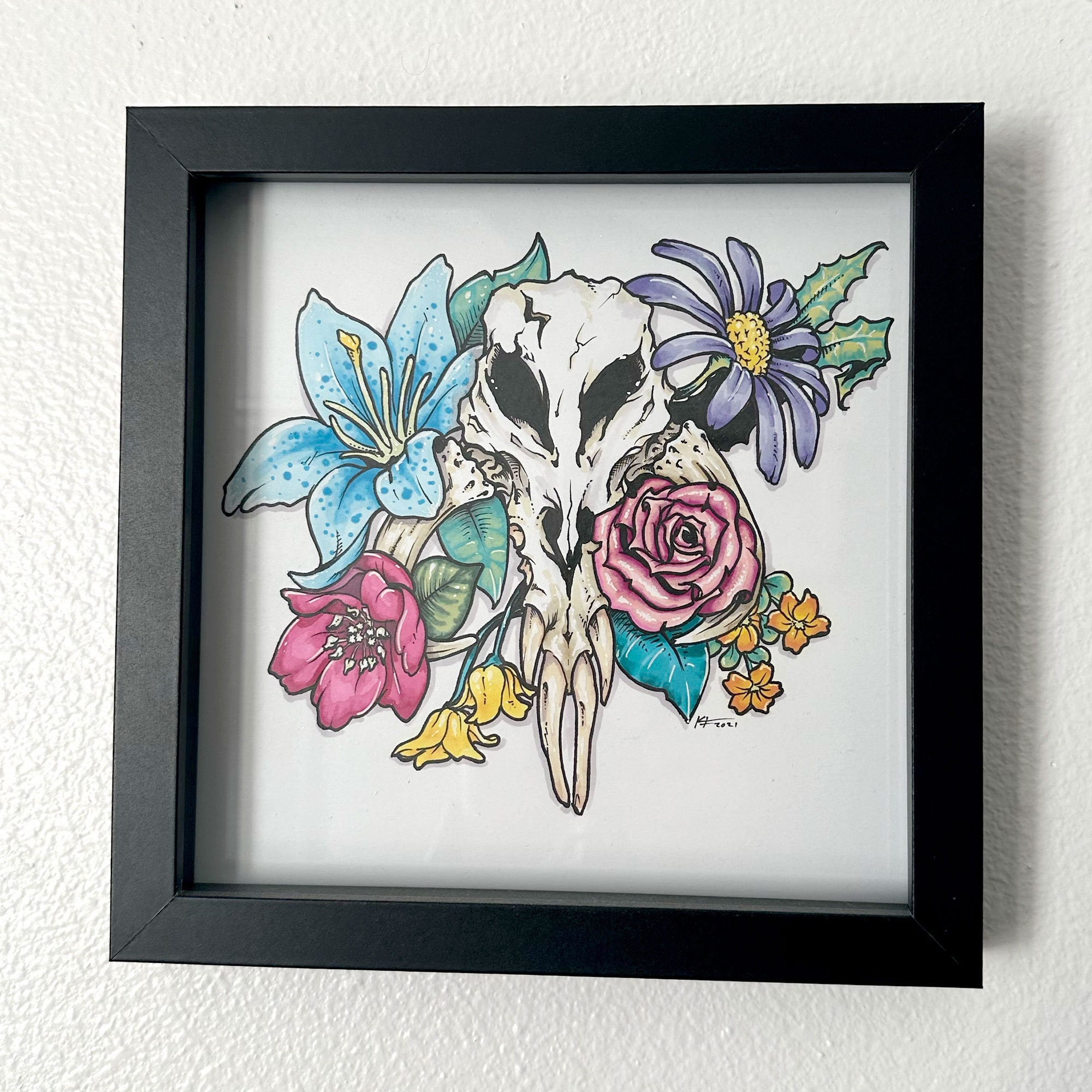 Mythosaur Skull From the Mandalorian STAR WARS ART original Art by ...