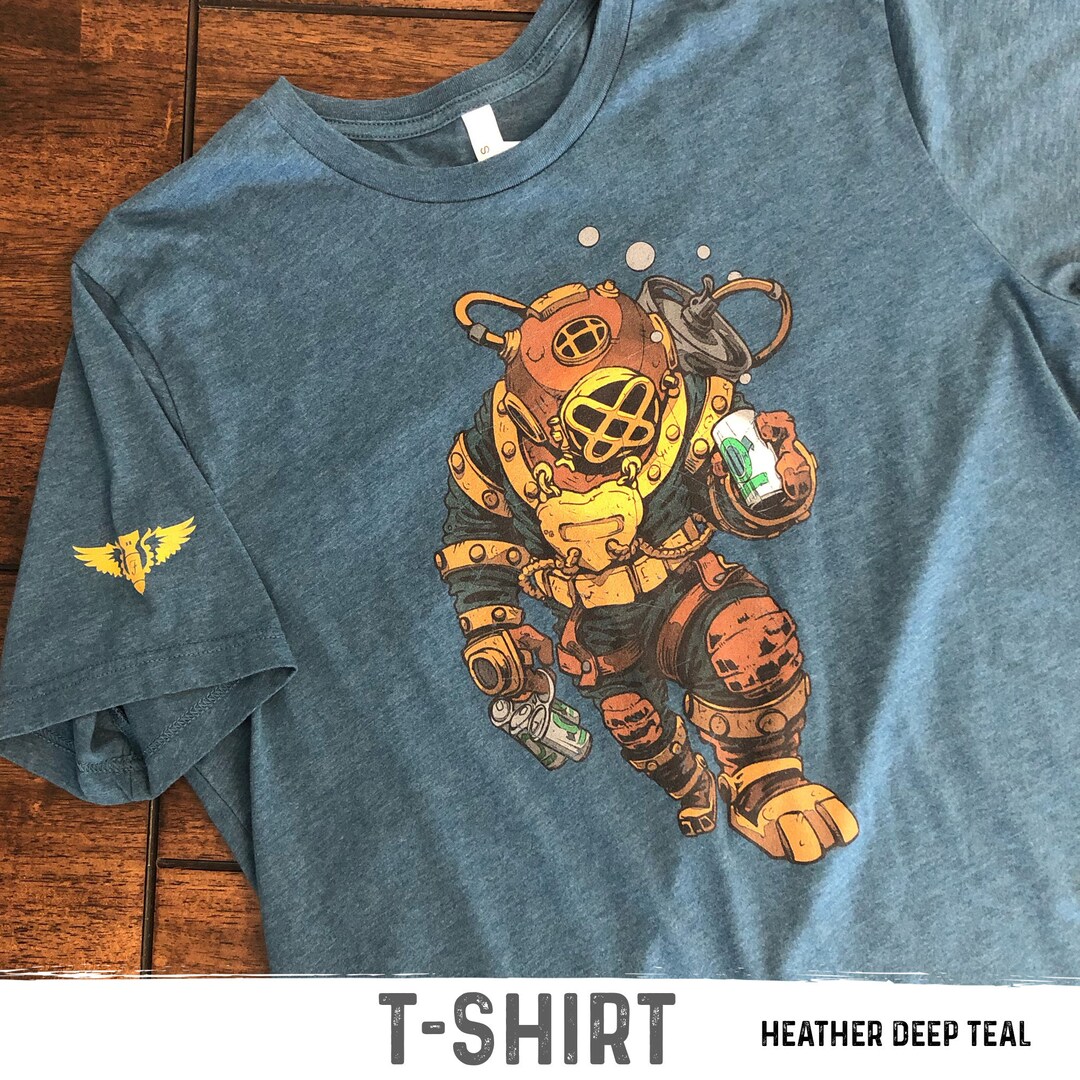 Deep Sea Beer Run Shirt, Asphalt or Heather Deep Teal - Etsy