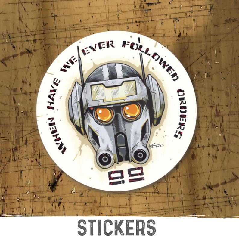 Tech From the Bad Batch Sticker Star Wars 3 X 3 - Etsy