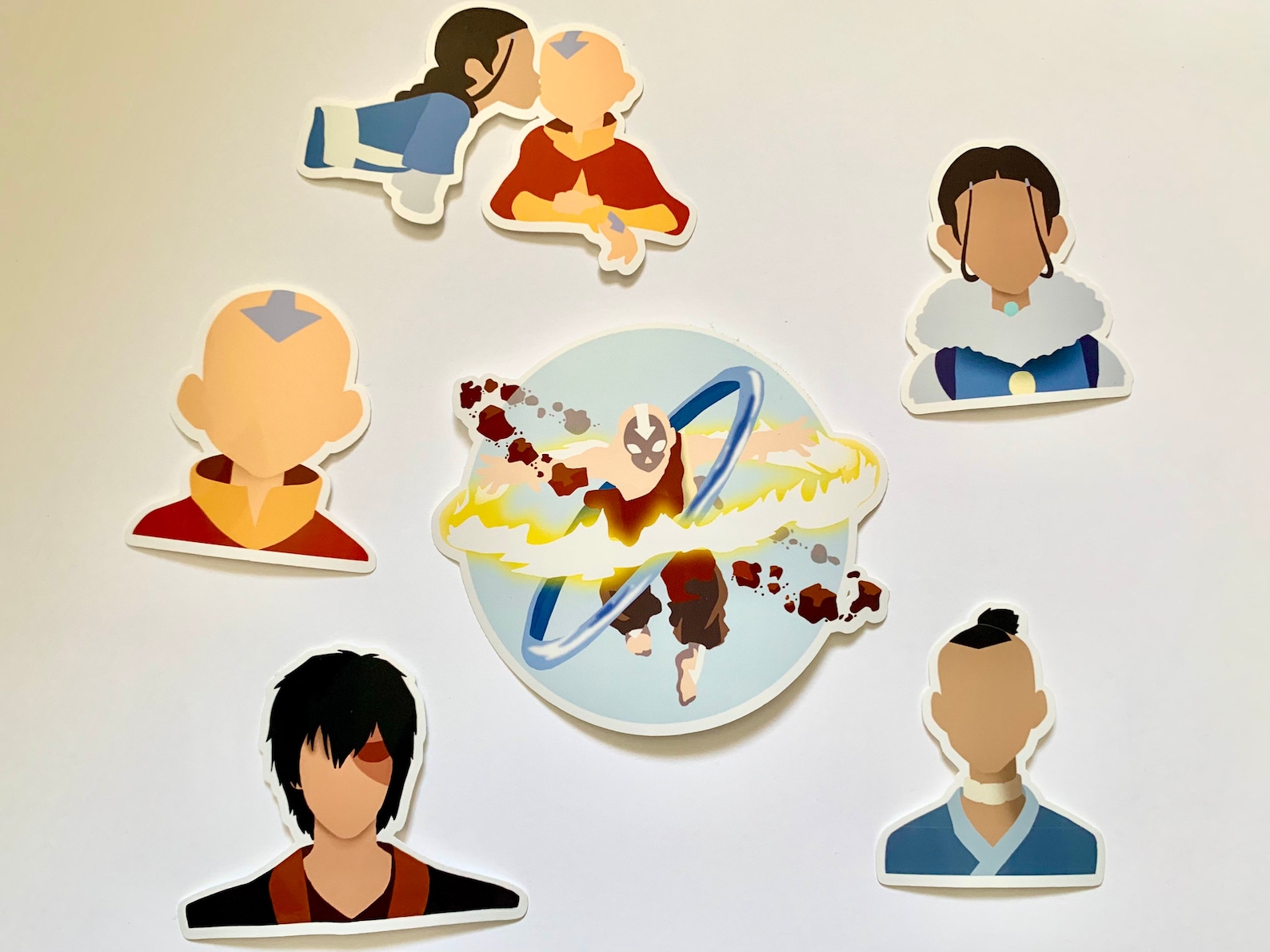 Avatar Sticker Pack Waterproof Stickers Aang Katara | Etsy