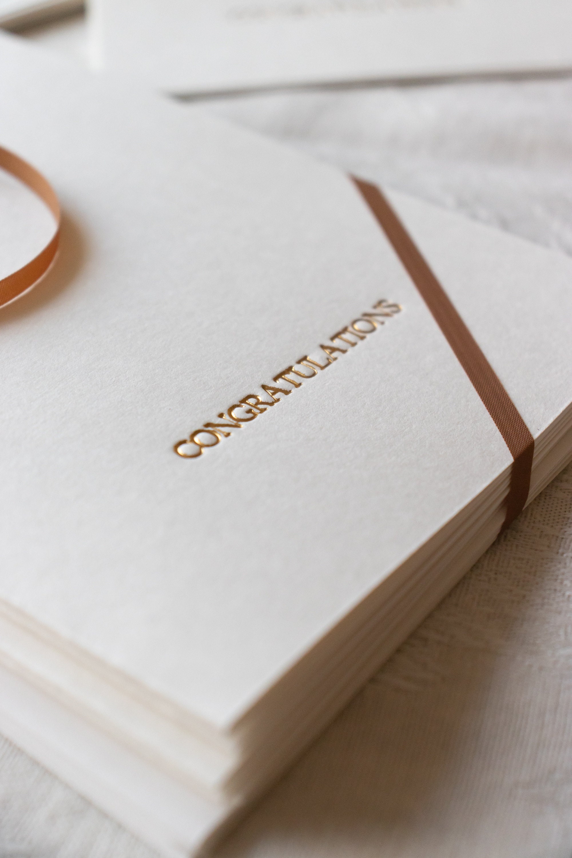 Gold Foil Congratulations Cards - Etsy