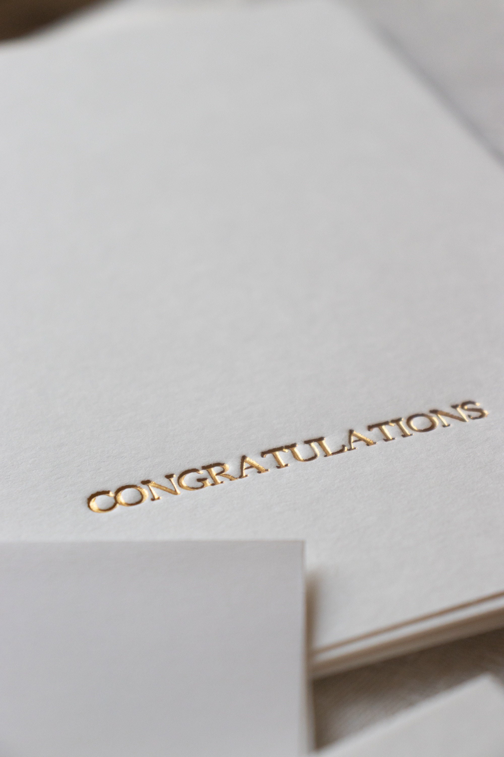 Gold Foil Congratulations Cards - Etsy