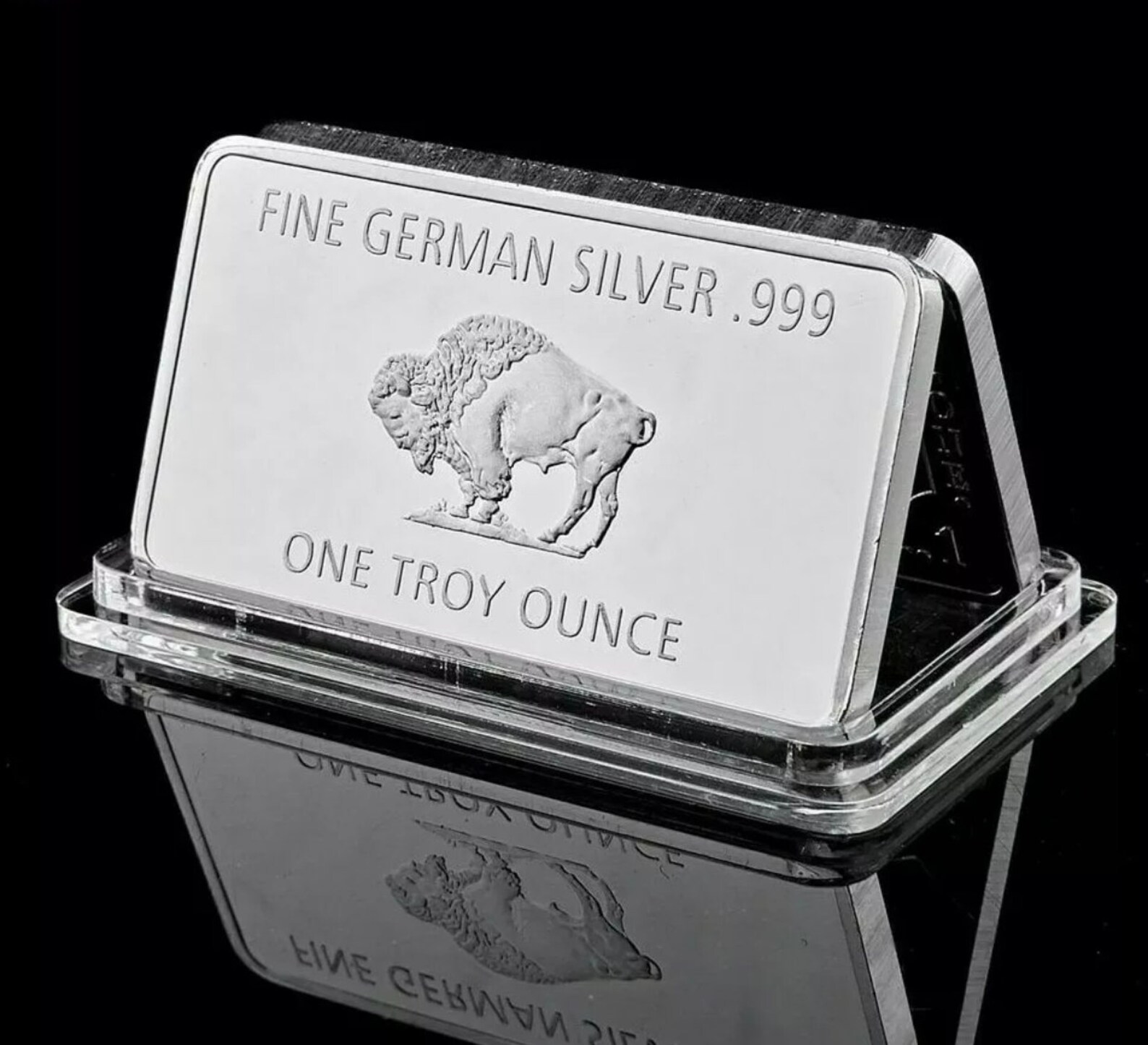One Ounce German Silver Double Sided Art Bar | Etsy