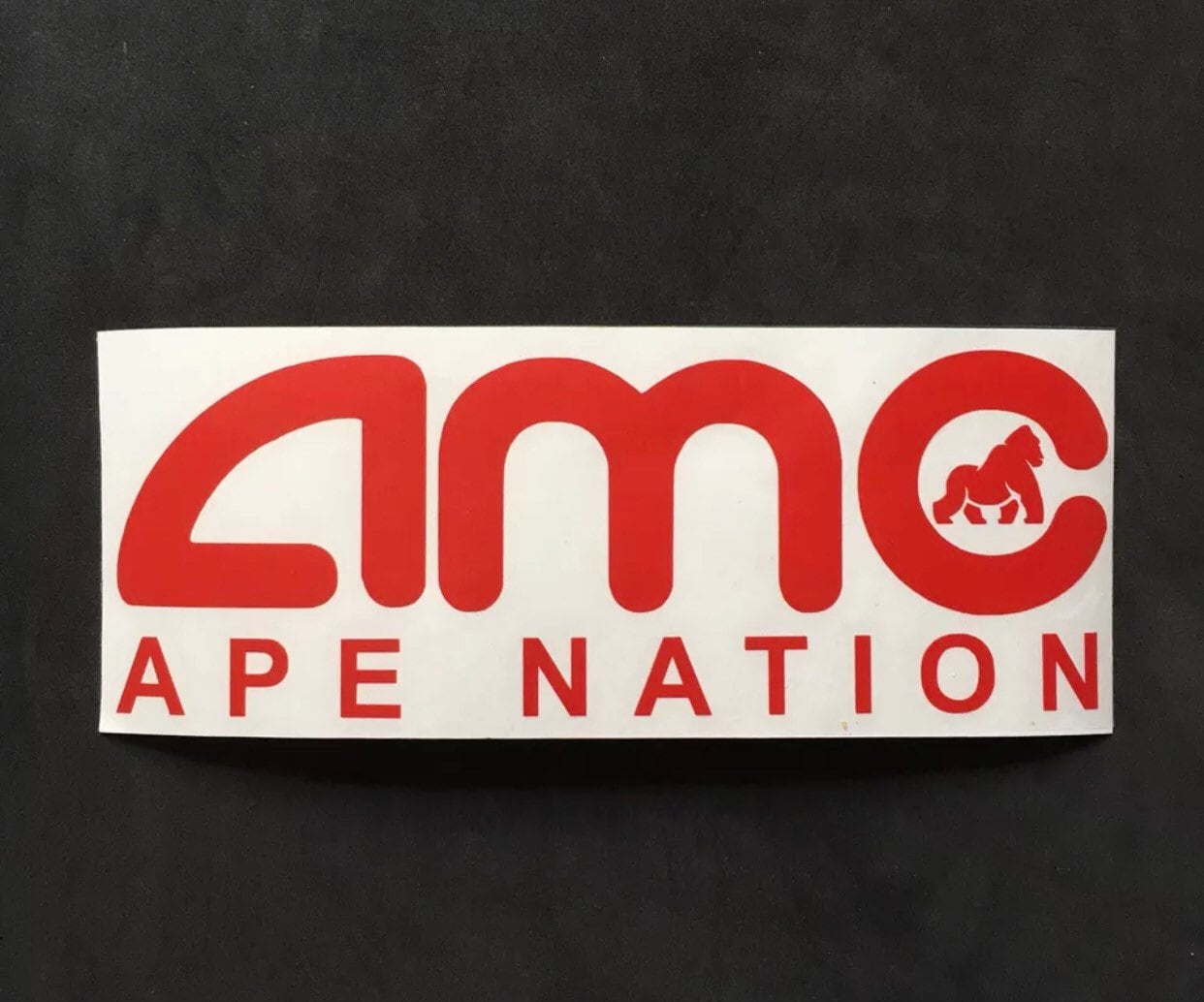 AMC Stock Decal Bumper Sticker Gorilla Gang Ape Nation HODL | Etsy