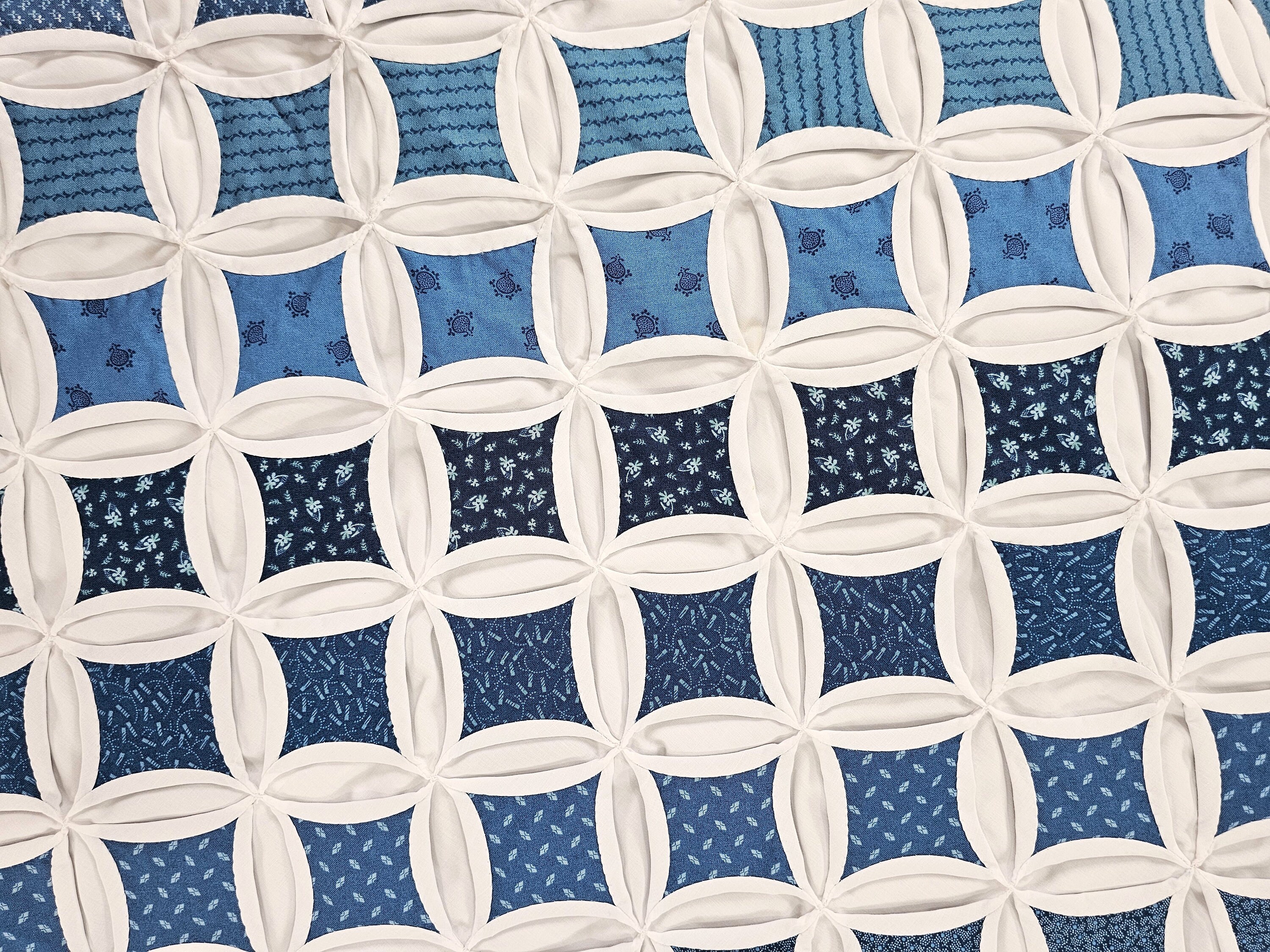 Special Sale Rare Handmade Cathedral Windows Amish Quilt Amish King ...