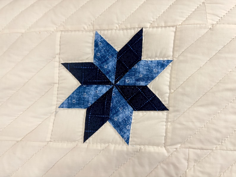 Mother’s Day Gift for Mom Handmade Amish Compass Star Quilt: Lancaster ...