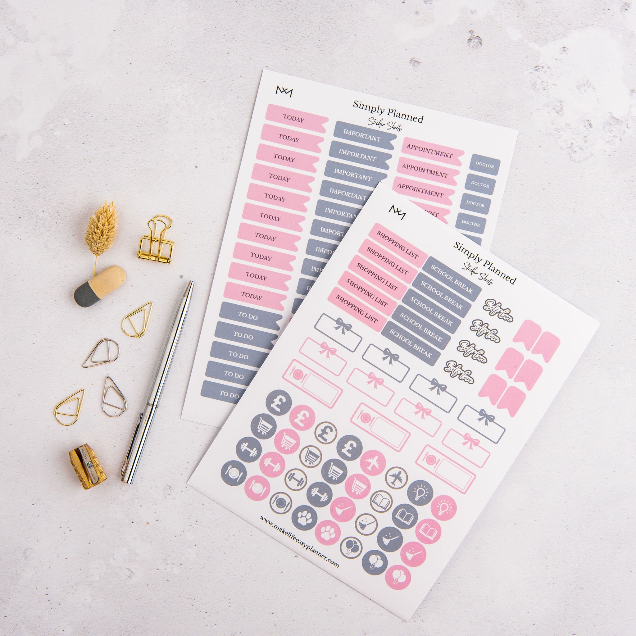 Undated Planner Busy Mums Luxury Planner Gift Set Weekly Family Planner ...