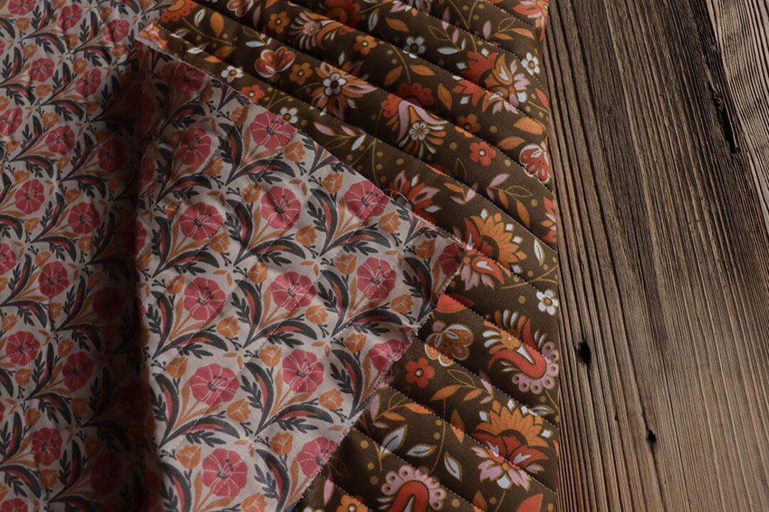 Quilted Fabric Amalia Cotton Print Designer Fabric From France - Etsy UK