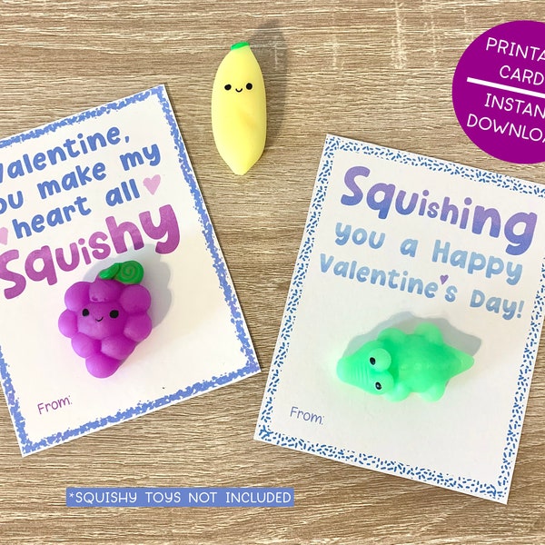Squishy Valentine Card - Etsy
