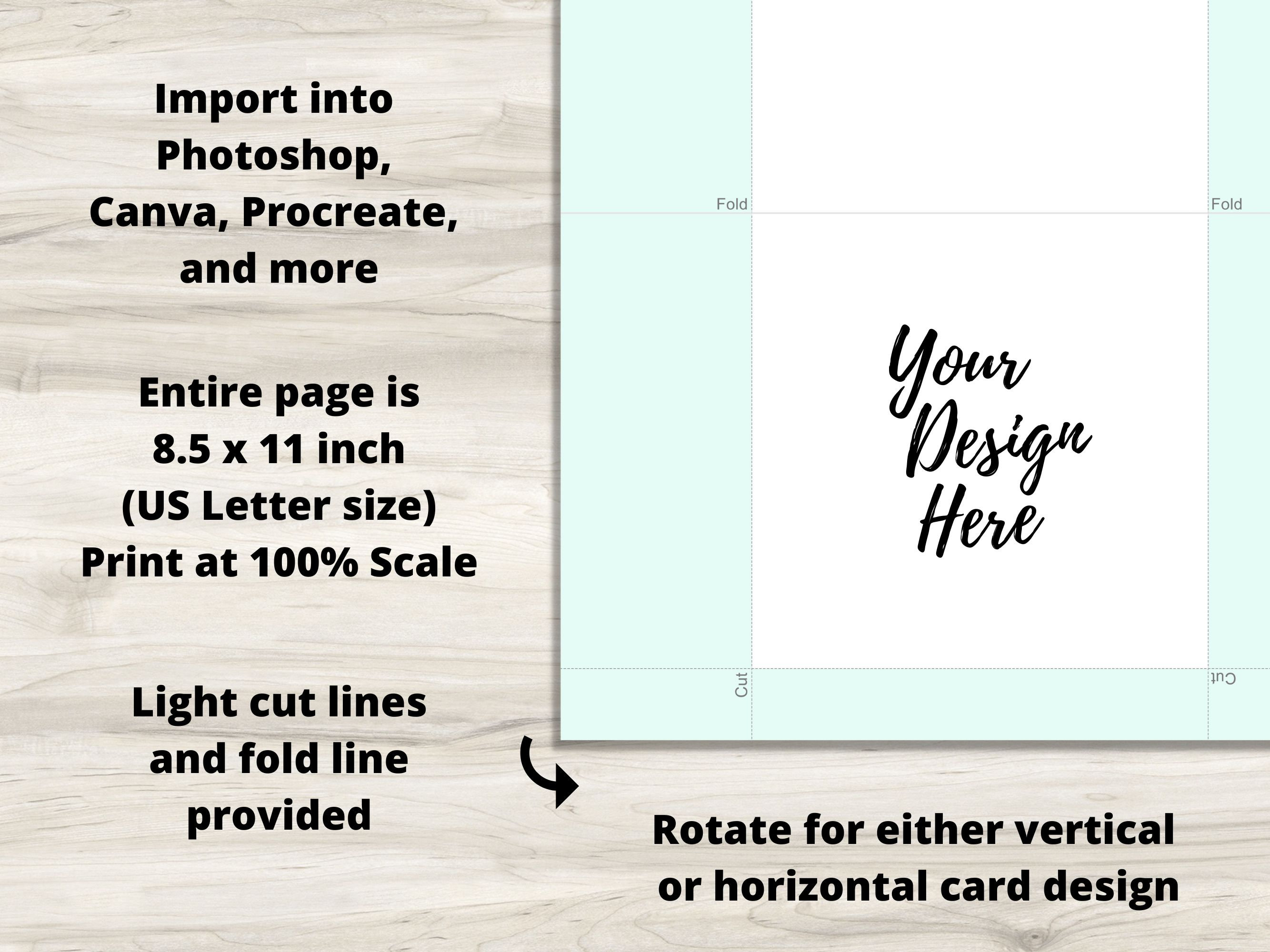 Square Greeting Card Template PSD, PDF, & Jpg Files, Design Your Own ...