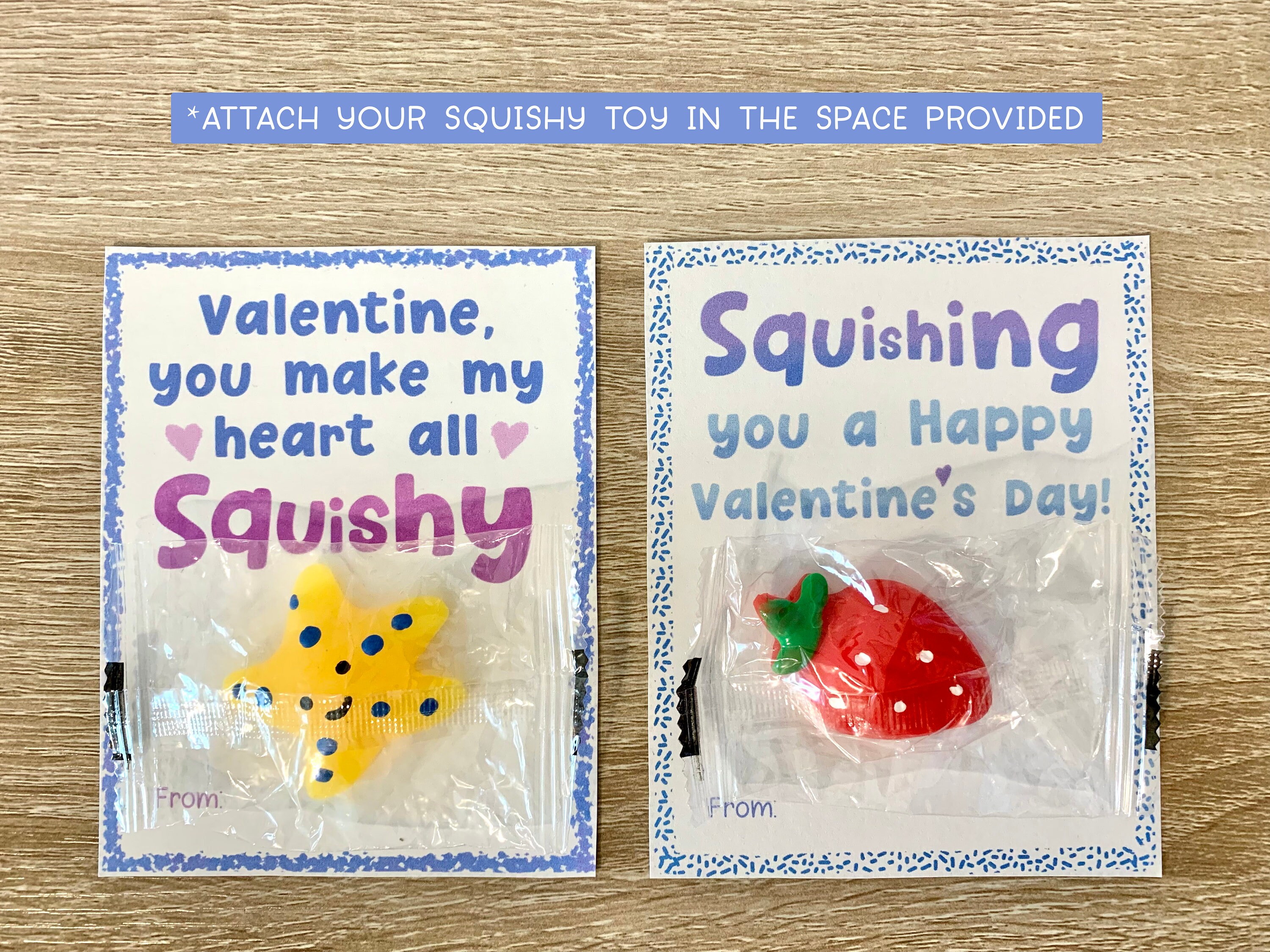 Printable Squishy Valentine, School Valentine's Day Cards for Friends ...