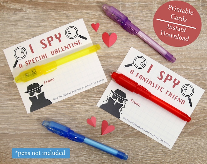 I Spy a GREAT Friend // Digital Print // Favour Tag //class Gift - Etsy