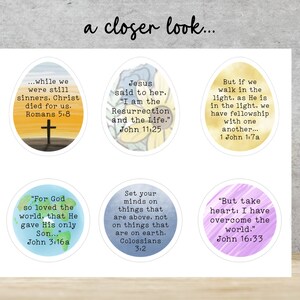 Printable Easter Scripture Verses and Egg Fillers for Hunt, PDF + PNG ...