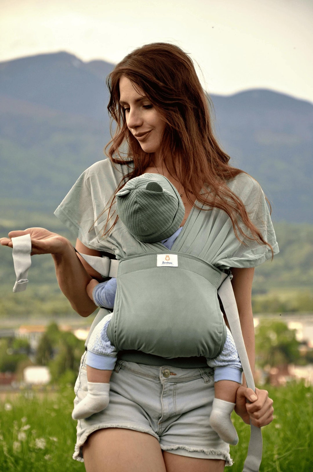 Bambeari Lightweight Baby Carrier: Summer Wrap, Adjustable Mei Tai - Etsy