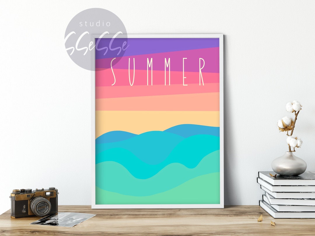 Summer Printable Wall Art, Tropical Print, Beach Home Decor, Ocean ...