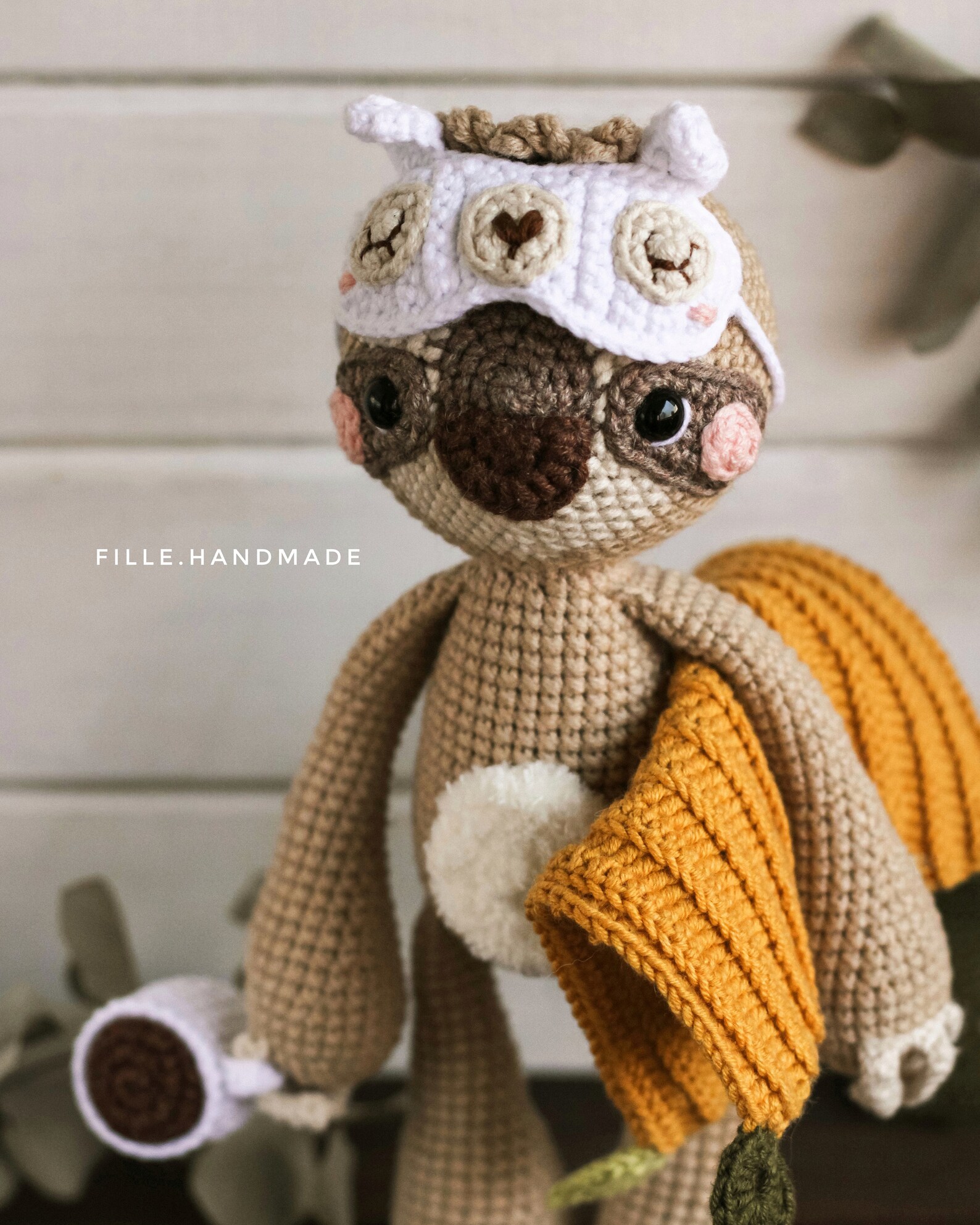 PATTERN English French Polish Lucian the Sloth by - Etsy