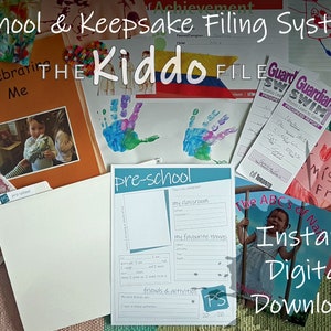 School Years Folder Labels for Filing Kids Keepsakes and Memorabilia ...