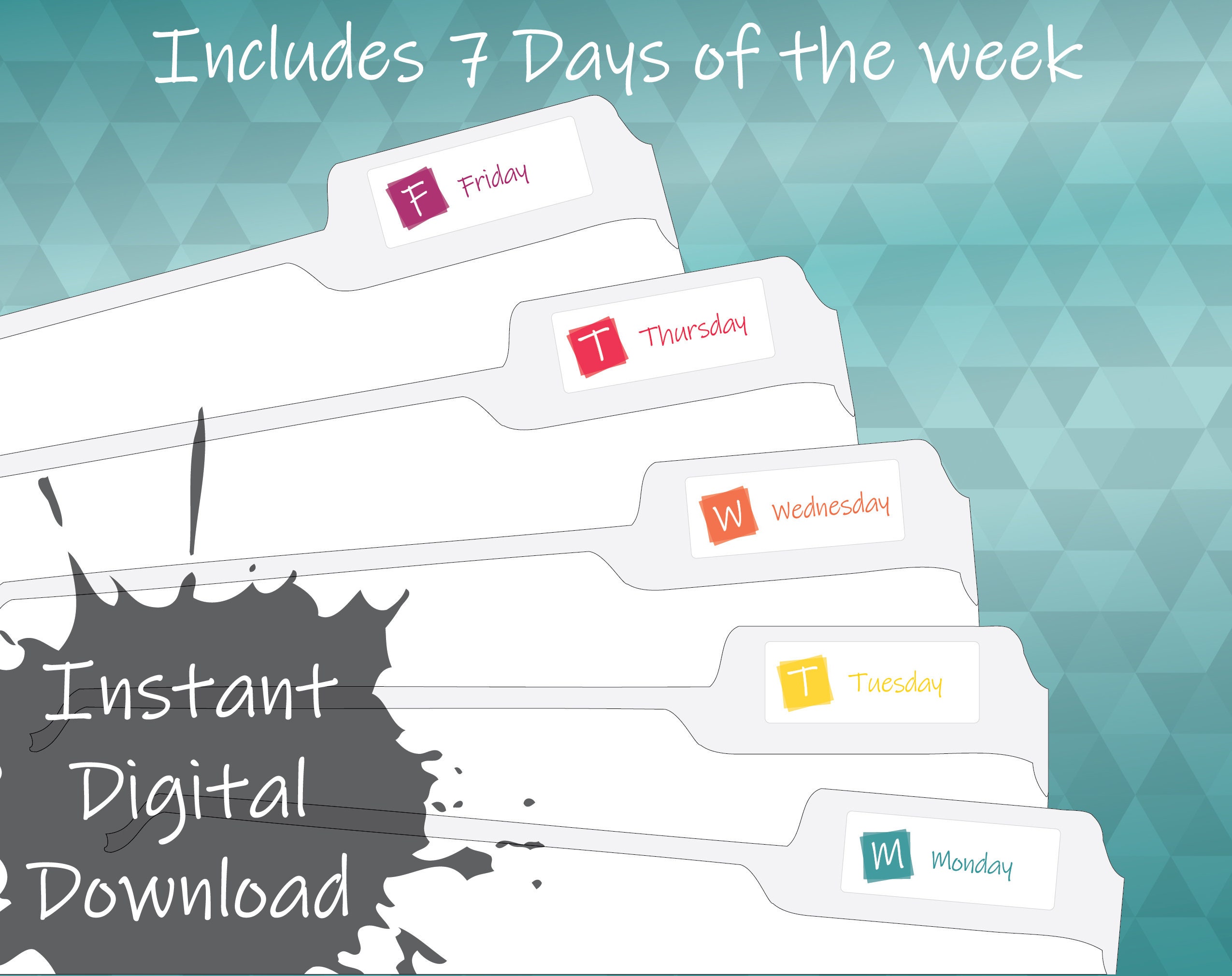 Months + Days + Weekdays File Folder Labels - Teaching Resource for ...
