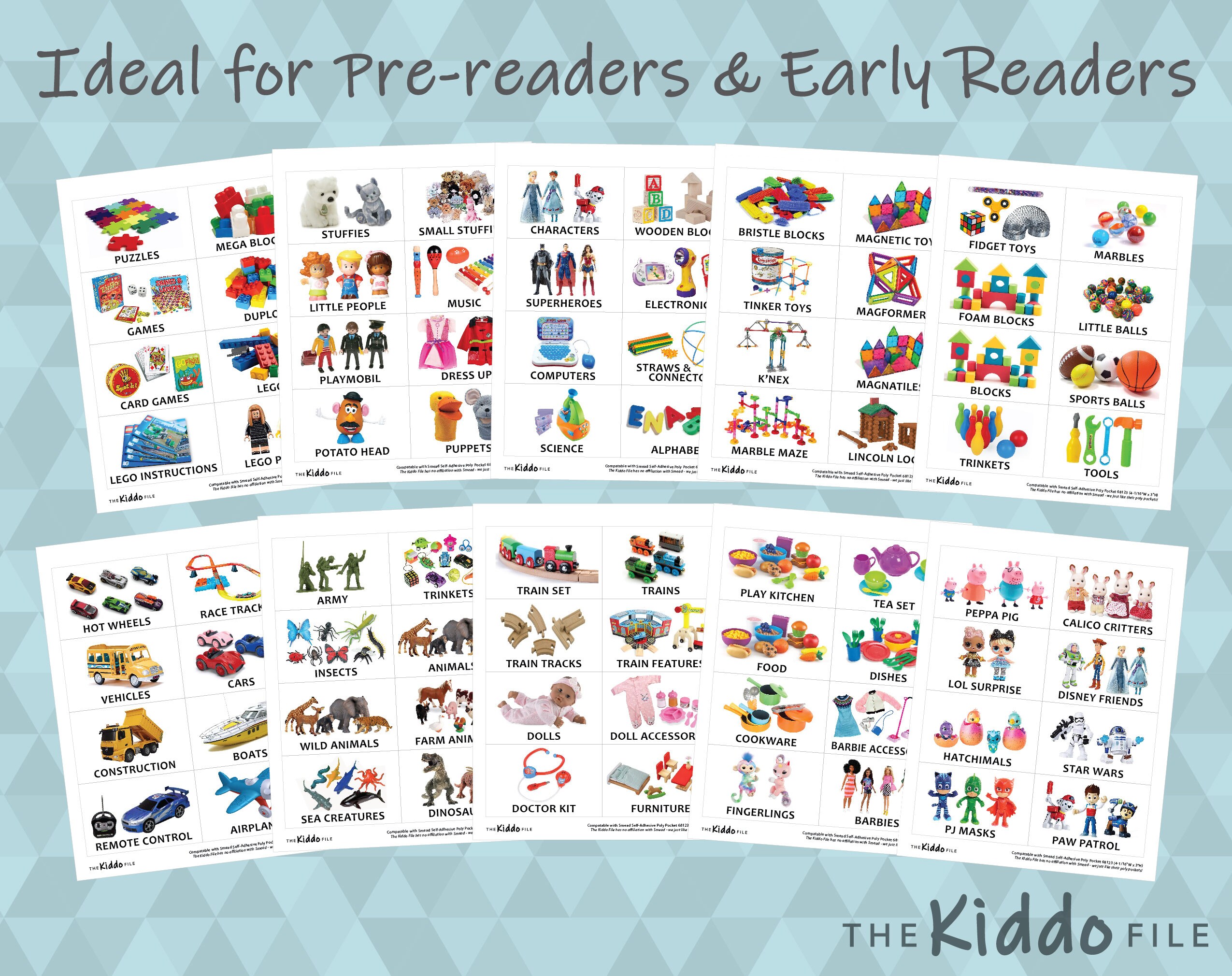 Kids Playroom Labels for Organising Toys Printable Digital - Etsy