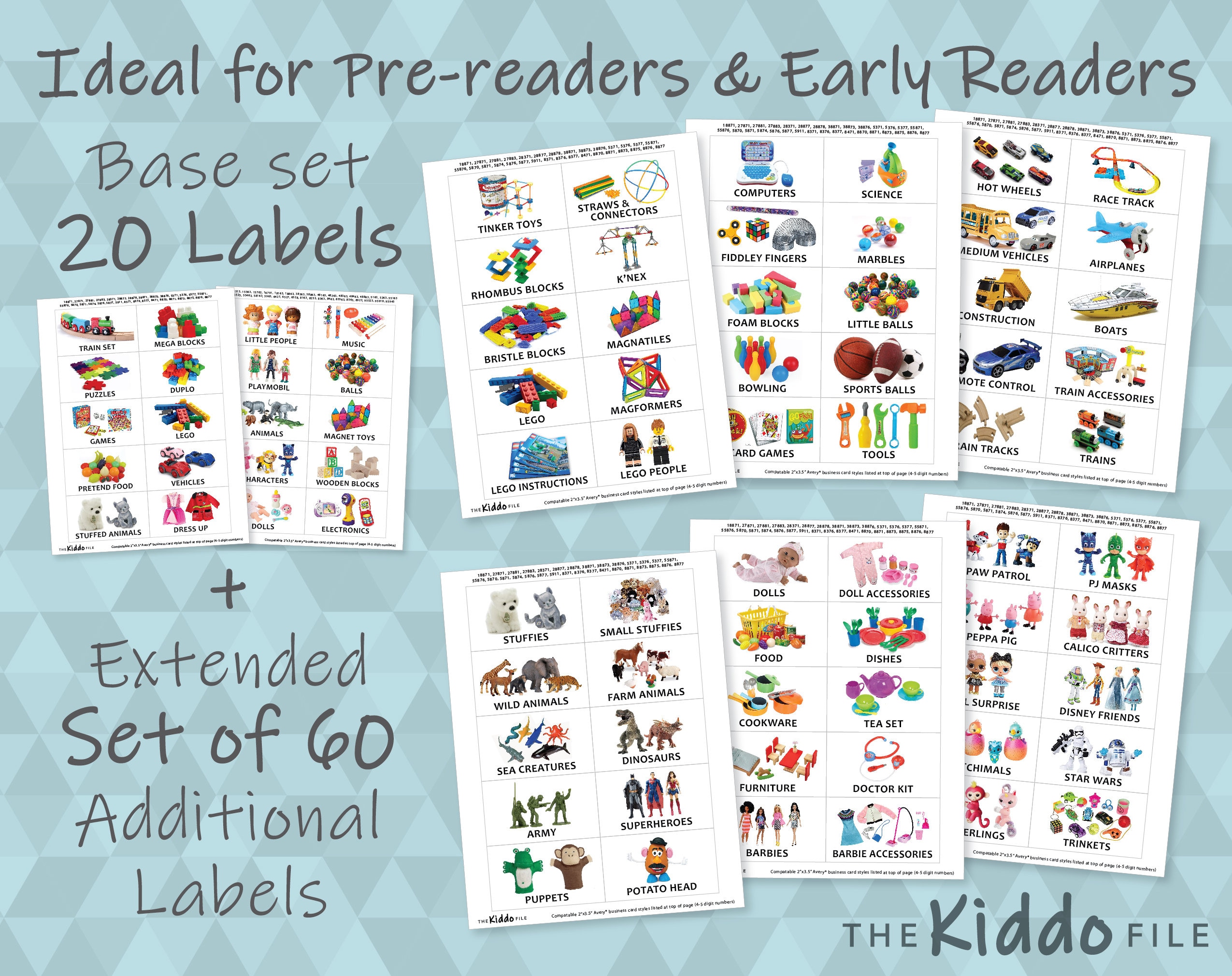 Kids Playroom Labels for Organising Toys Printable Digital Download ...