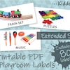 Printable Kids Arts & Crafts Labels for Organizing Digital Download ...