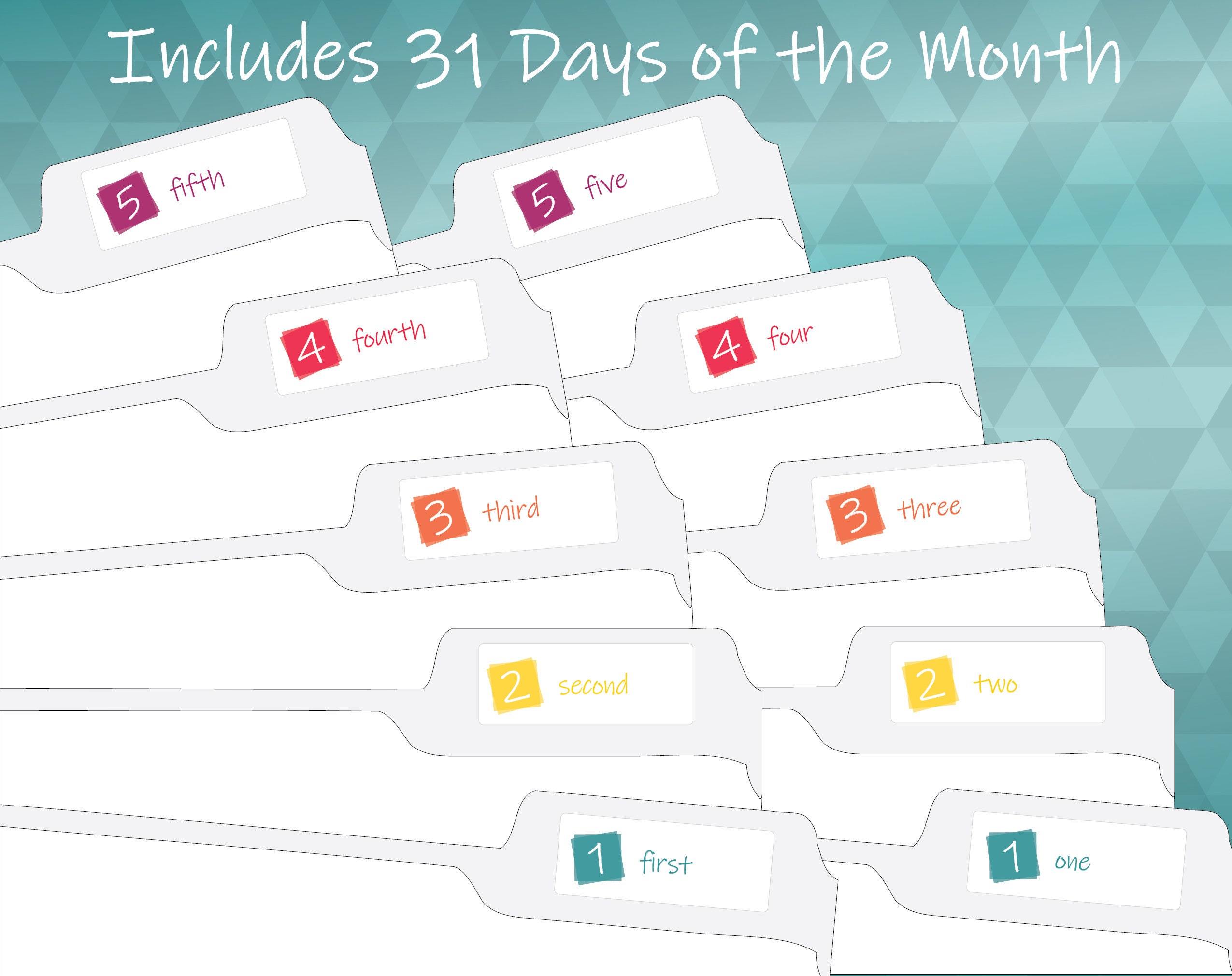 Months + Days + Weekdays File Folder Labels - Teaching Resource for ...