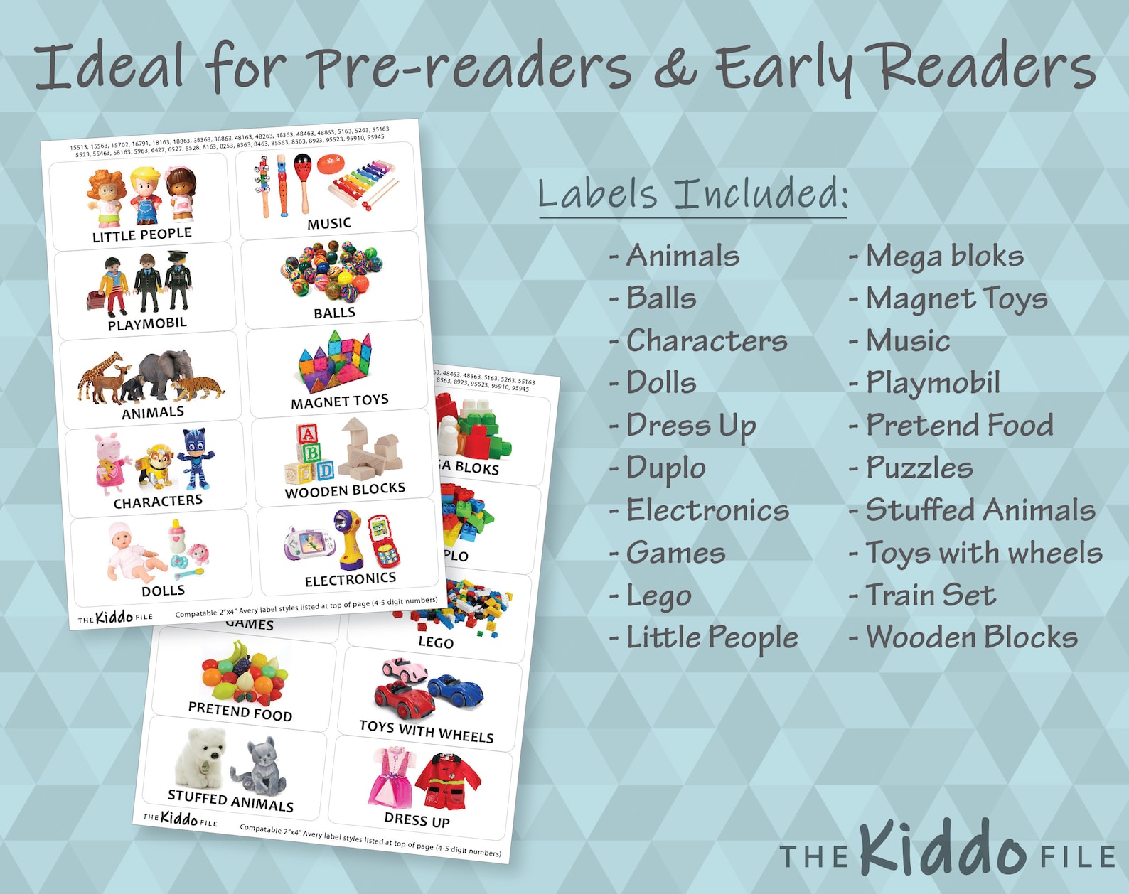 Printable Kids Playroom Labels for Organizing Toys Digital Download ...