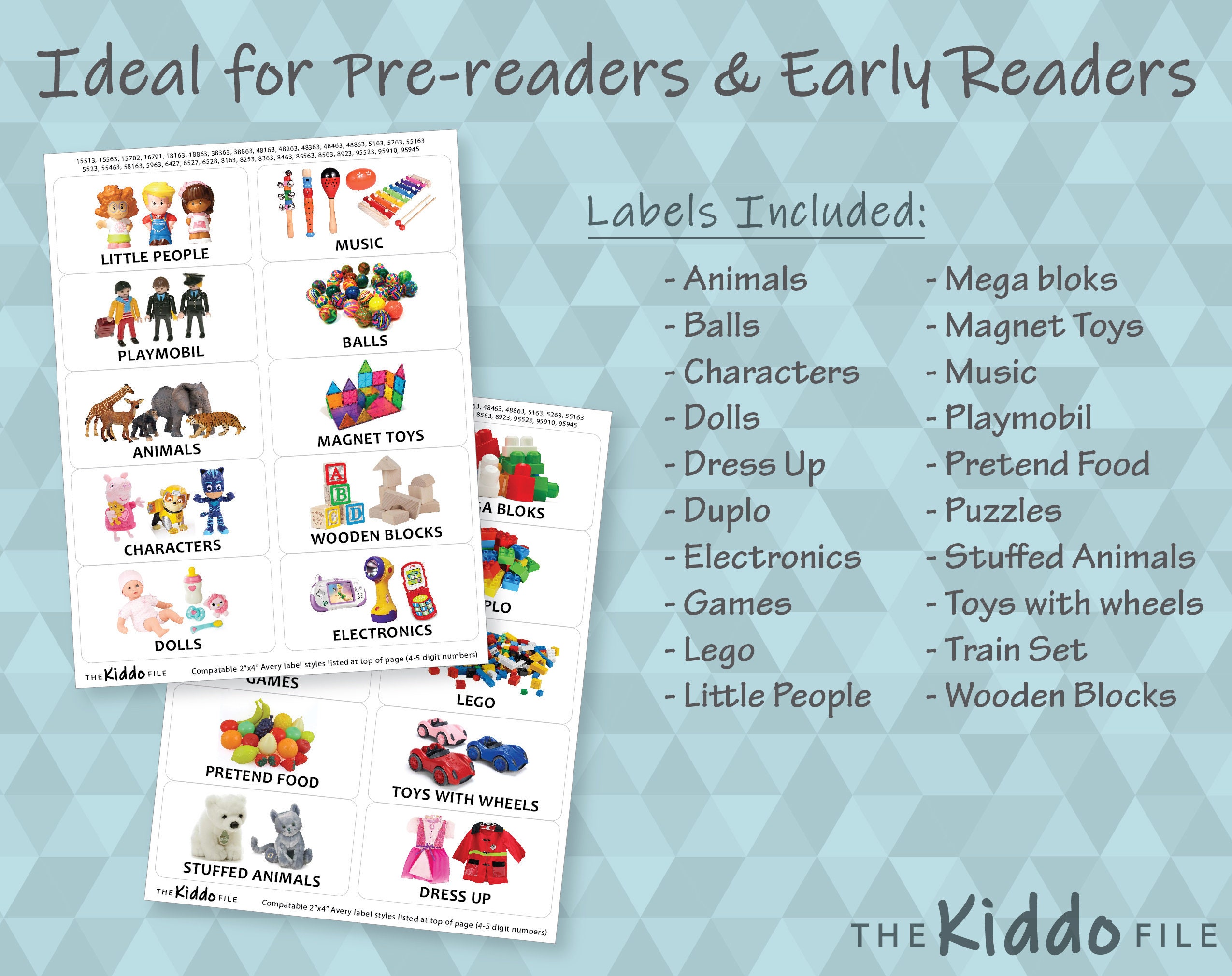 Printable Kids Playroom Labels for Organizing Toys Digital Download ...