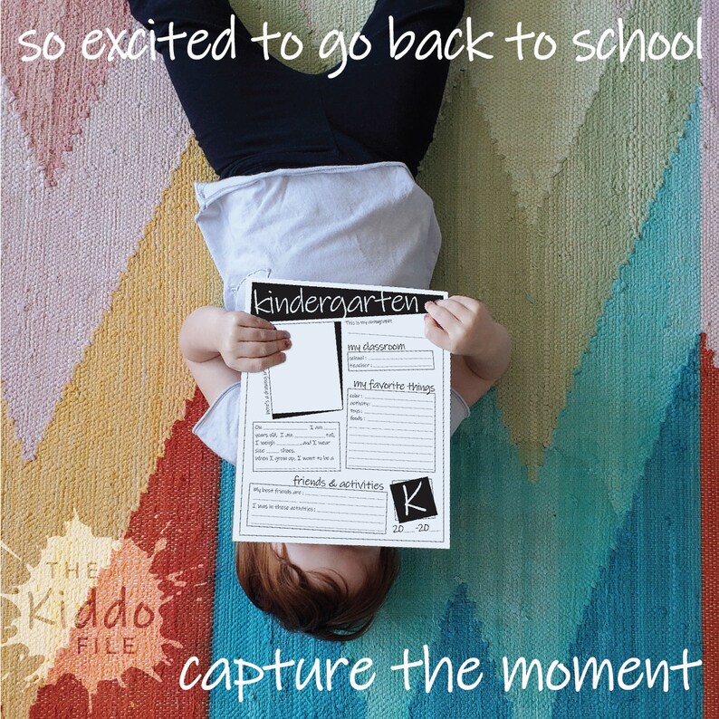 Yearly School Memories Printable Keepsake File Folder Insert - Etsy