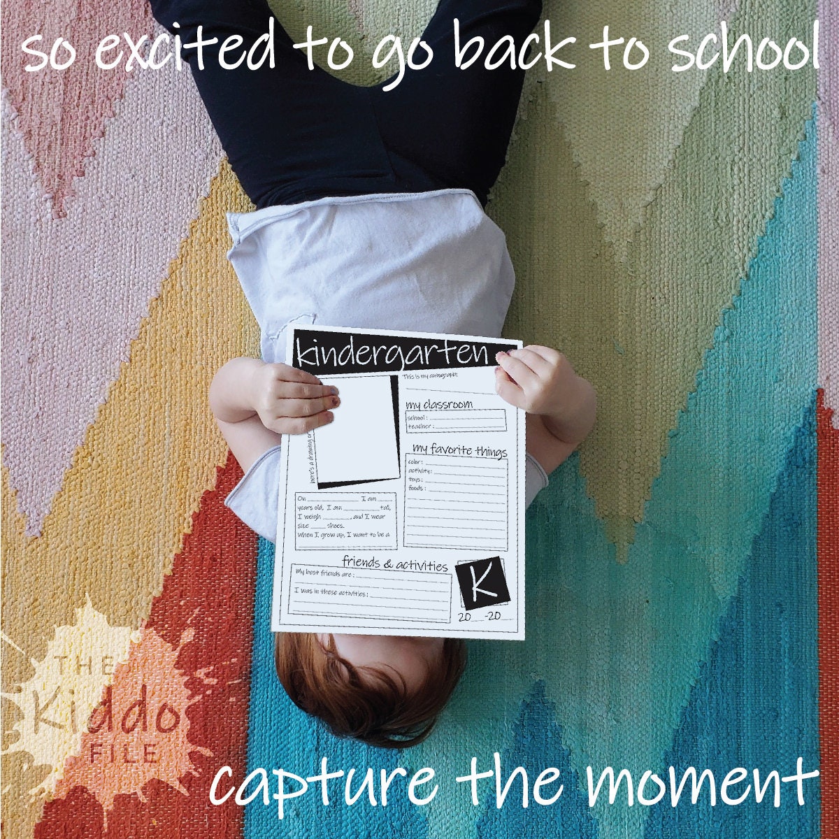 Yearly School Memories Printable Keepsake File Folder Insert Pages ...