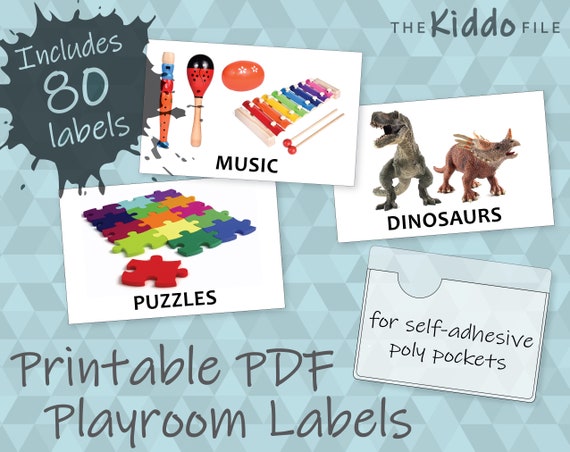 Kids Playroom Labels for Organising Toys Printable Digital - Etsy