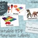 Printable Kids Arts & Crafts Labels for Organizing Digital Download ...