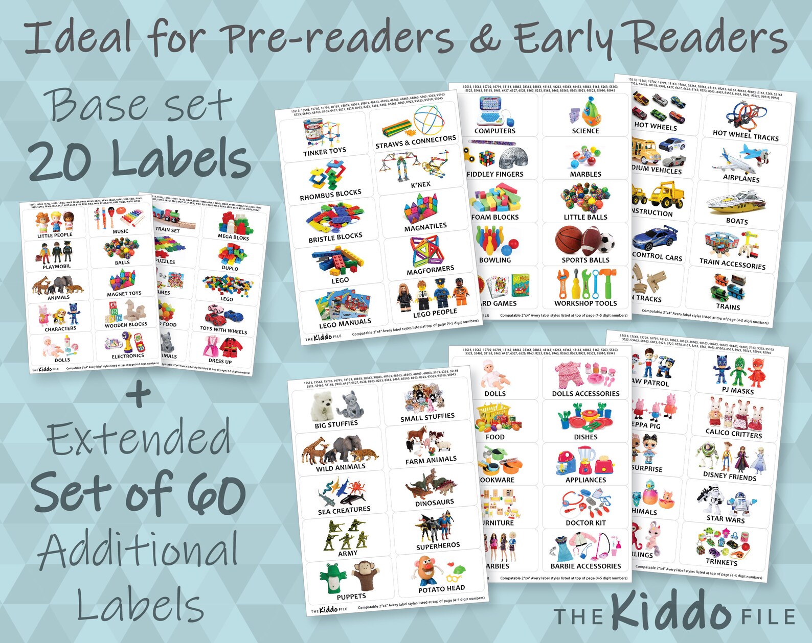 Kids Playroom Labels for Organising Toys Printable Digital Download ...