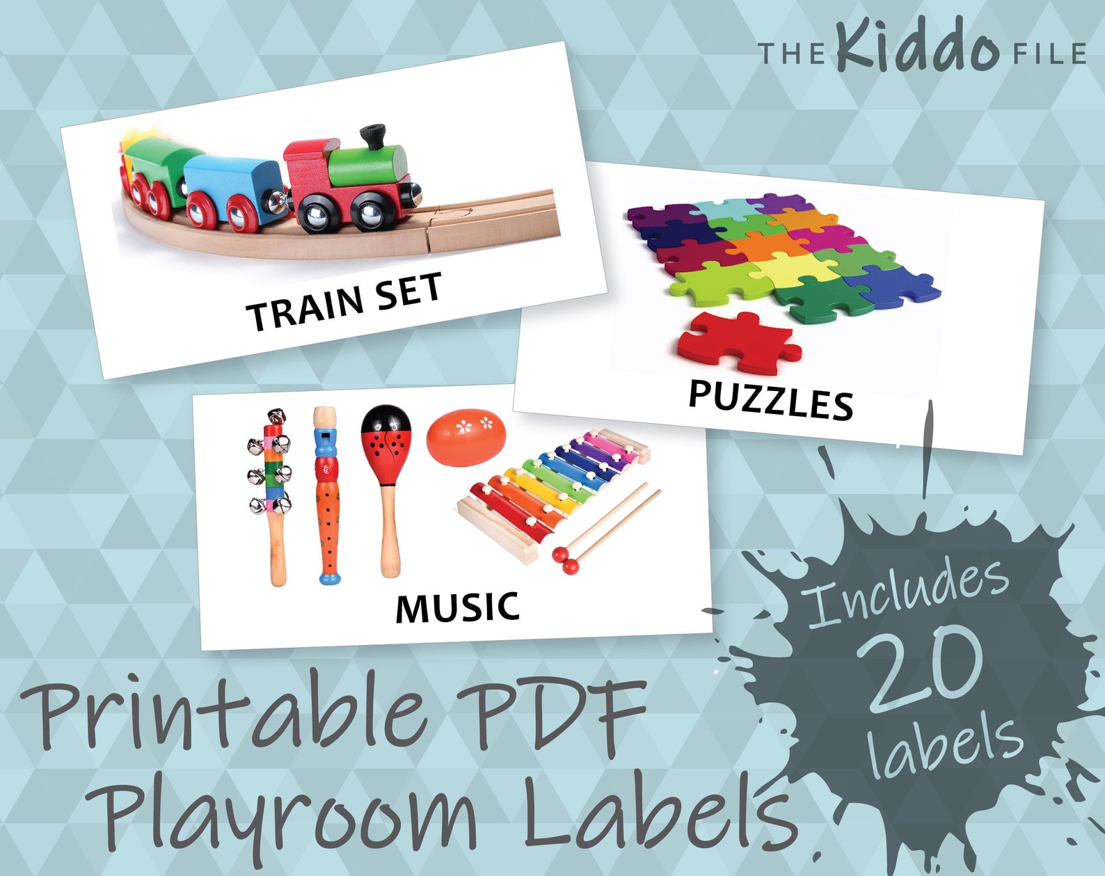 Printable Kids Playroom Labels for Organizing Toys Digital Download ...