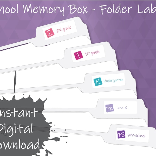 File Folder Labels - Etsy