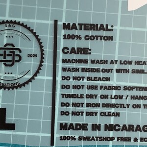 Custom Heat Transfer Neck Labels for Apparel | DTF Quality - Etsy