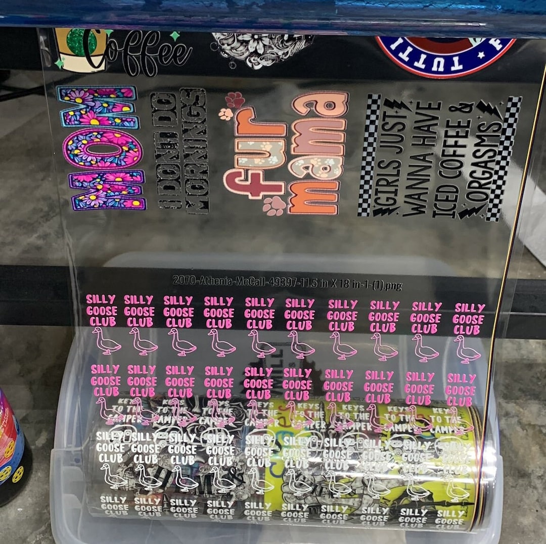 Custom UV DTF, Custom Stickers, Ready for Press, Cup Wrap UV Dtf, Uv ...