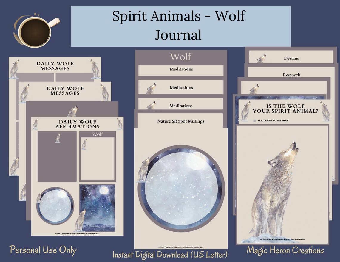 SPIRIT ANIMAL WOLF, Animal Guide Totem Meanings, Spirit Companion ...
