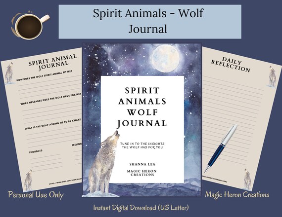 SPIRIT ANIMAL WOLF Animal Guide Totem Meanings Spirit | Etsy