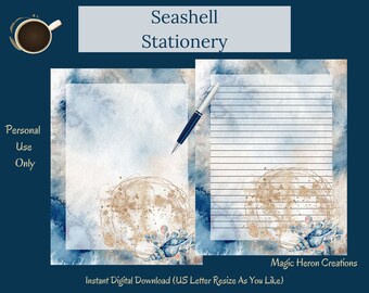 Jellyfish Watercolor Printable Letter Writing Paper | Etsy