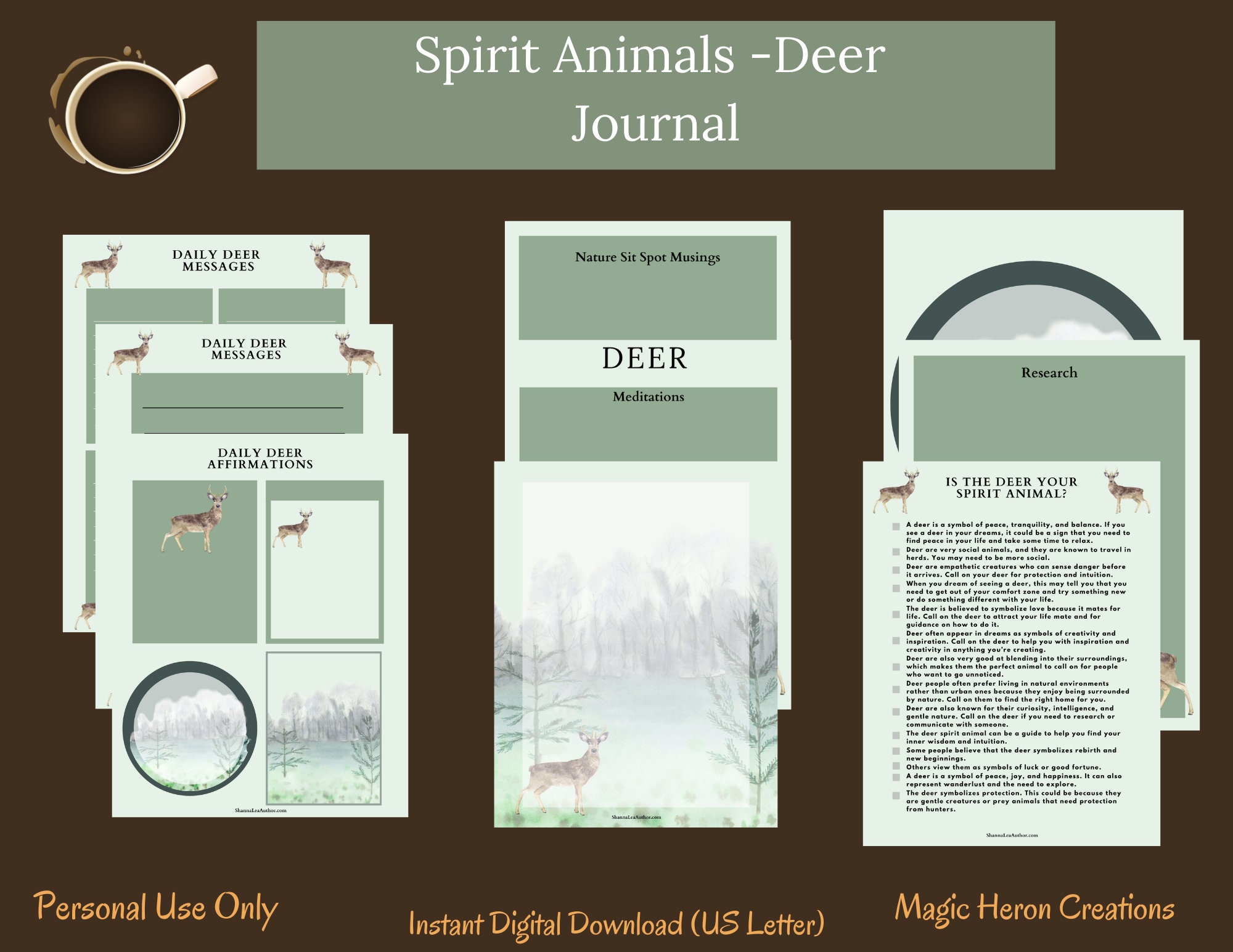 SPIRIT ANIMAL DEER, Animal Guide Totem Meanings, Spirit Companion ...