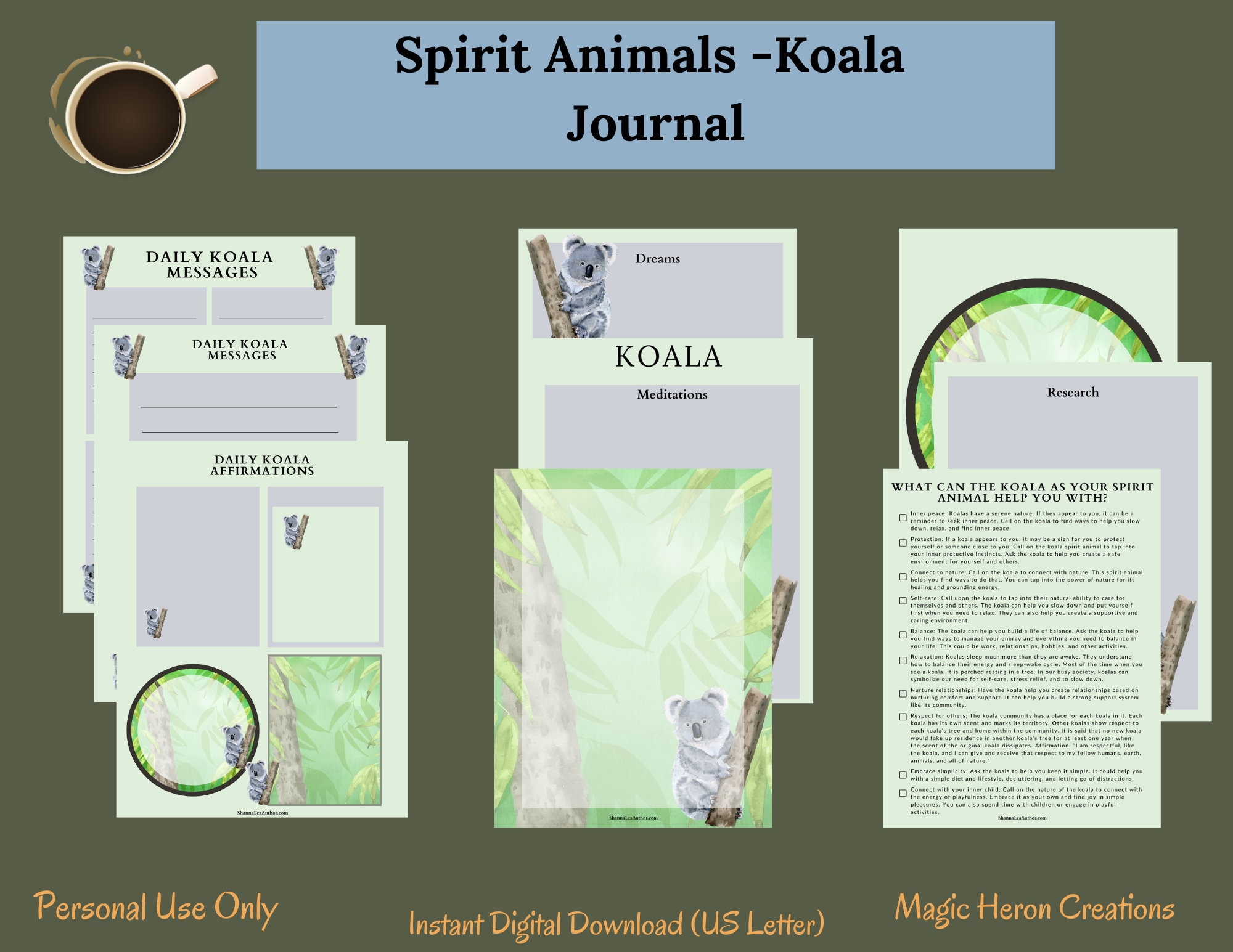 SPIRIT ANIMAL KOALA, Animal Guide Totem Meanings, Spirit Companion ...