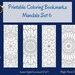 Mandala Color Your Own Bookmarks, Mandala Bookmark, Bookmark Meditation ...